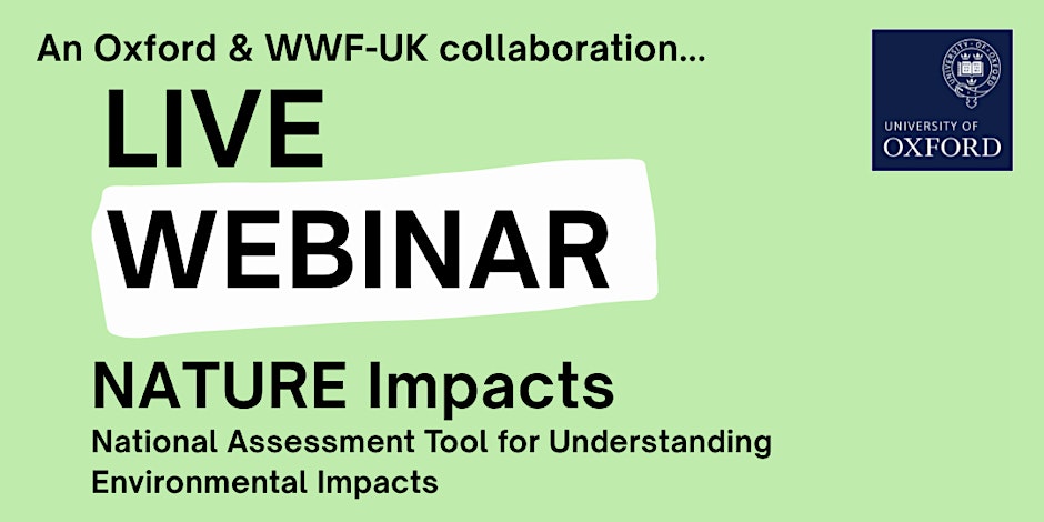 Webinar to introduce the NATURE Impacts initiative - Leverhulme Centre ...